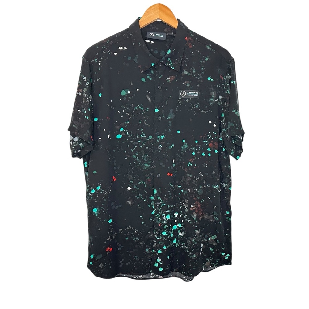 Mercedes Amg Petronas Formula One Team Mens Button Up… - Gem